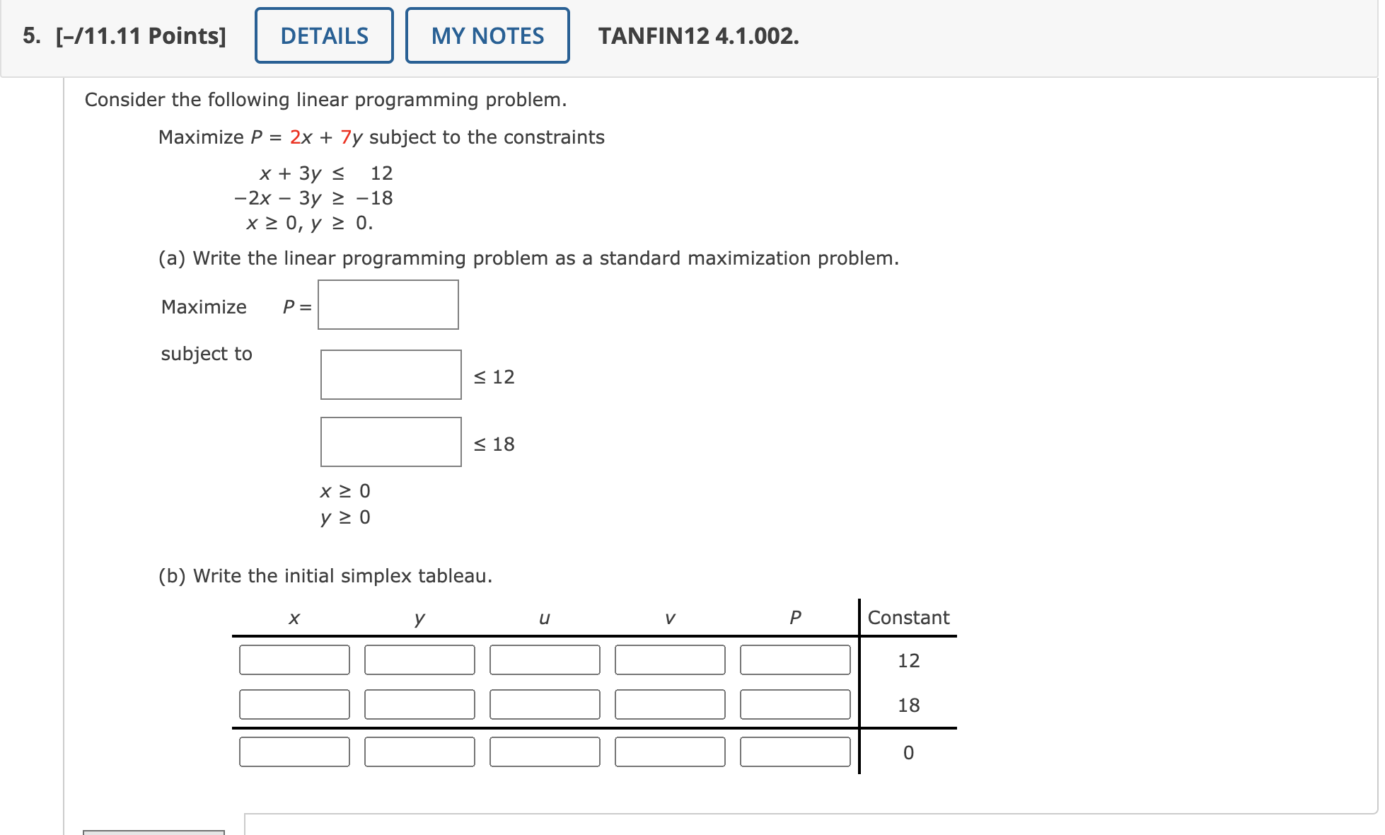 Solved Consider The Following Linear Programming 0857