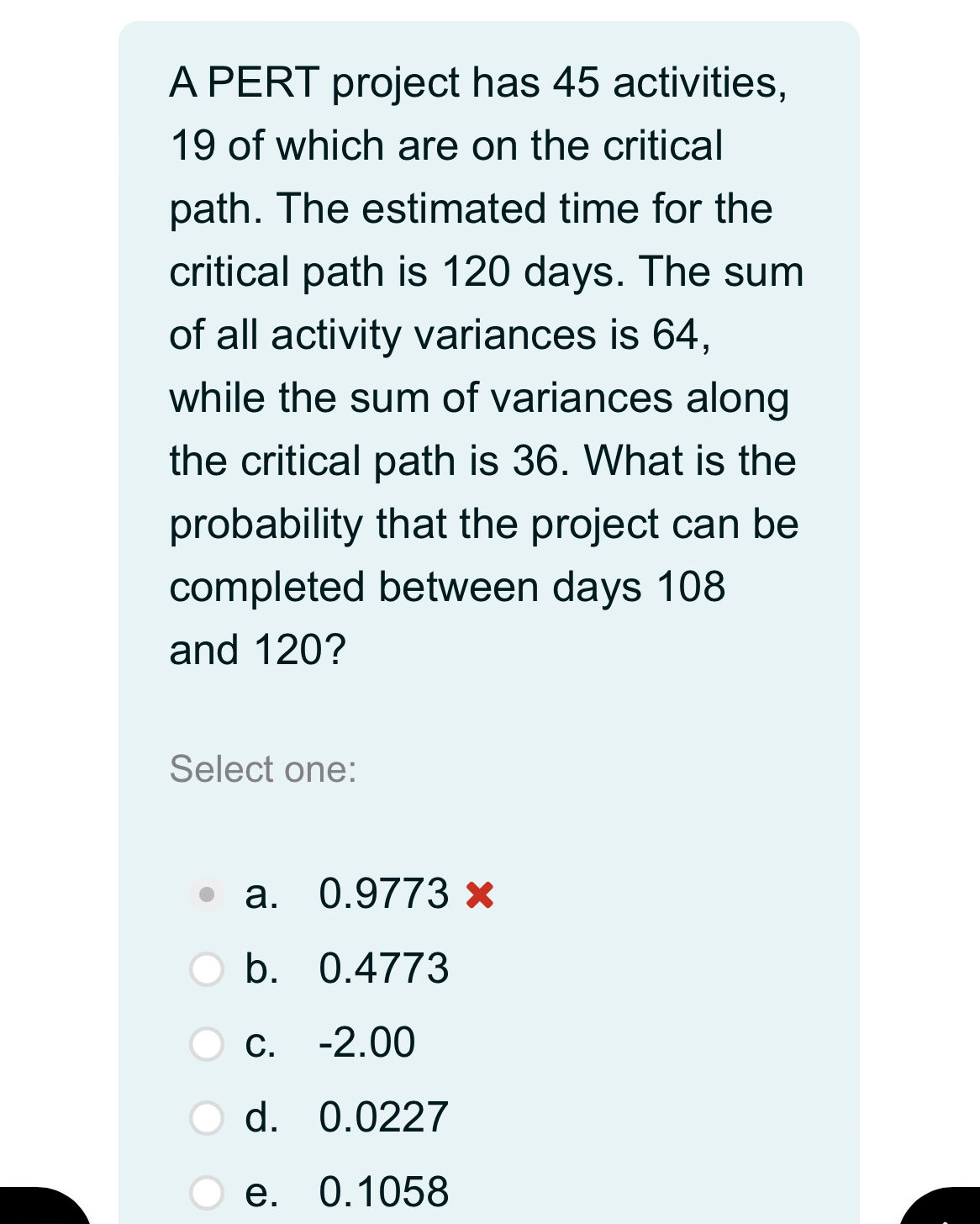 Solved A PERT project has 45 ﻿activities, 19 ﻿of which are | Chegg.com