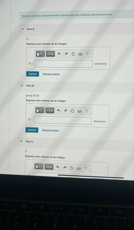 Solved State the number of electrons lost or gained when the | Chegg.com