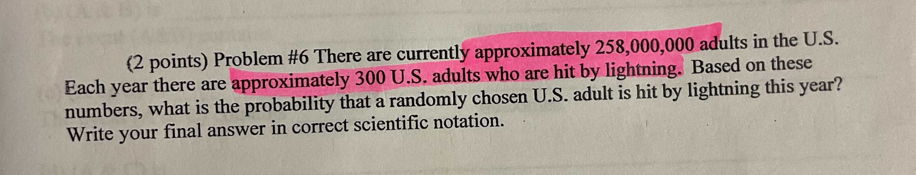 Solved (2 ﻿points) ﻿Problem #6 ﻿There are currently | Chegg.com