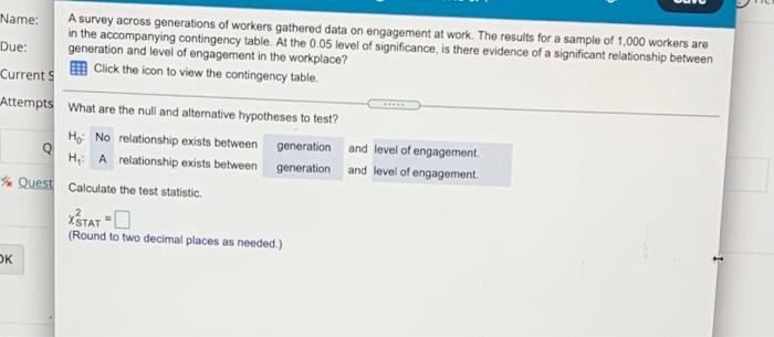 Solved Name: A survey across generations of workers gathered | Chegg.com