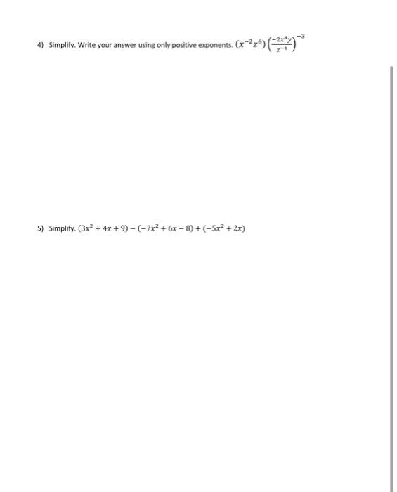 Solved Each question is worth five points. Clearly show all | Chegg.com