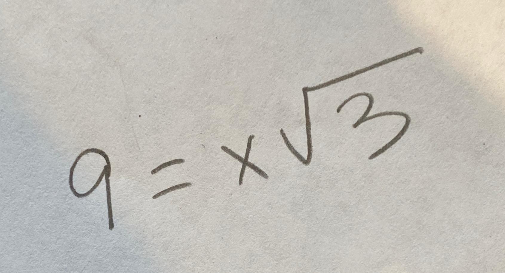 Solved 9=x32 | Chegg.com