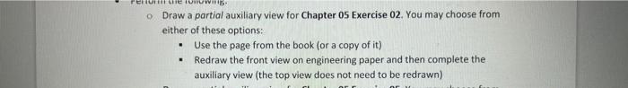 Solved AUXILIARY VIEWS NAME: CHAPTER OS EXERCISE 02 DATE 1 F | Chegg.com