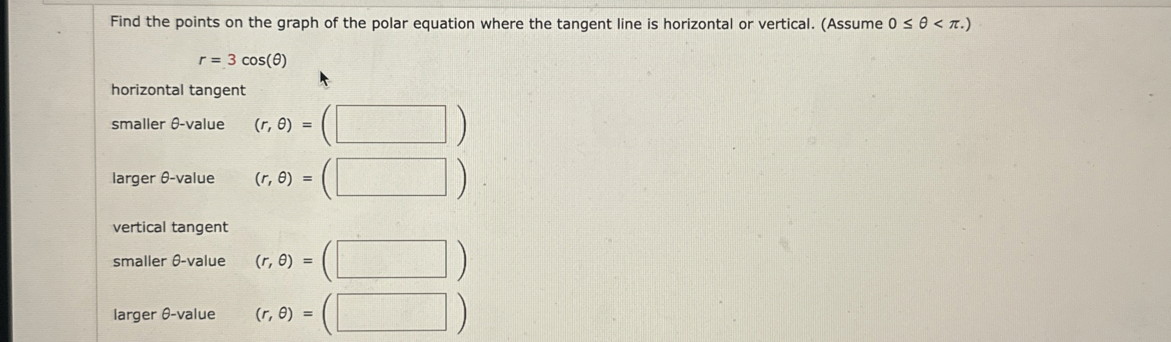 Solved Find the points on the graph of the polar equation | Chegg.com