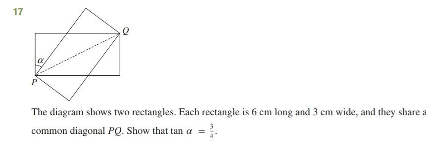 Solved The diagram shows two rectangles. Each rectangle is 6 | Chegg.com