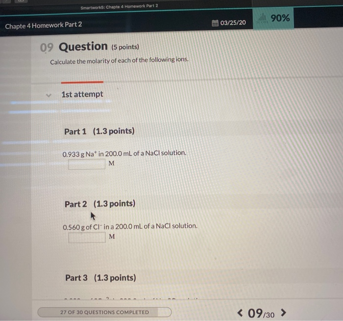 Solved Smartwork5: Chapte 4 Homework Part 2 03/25/20 90% | Chegg.com Solved Smartwork5: Chapte 4 Homework Part 2 03/25/20 90% | Chegg.com