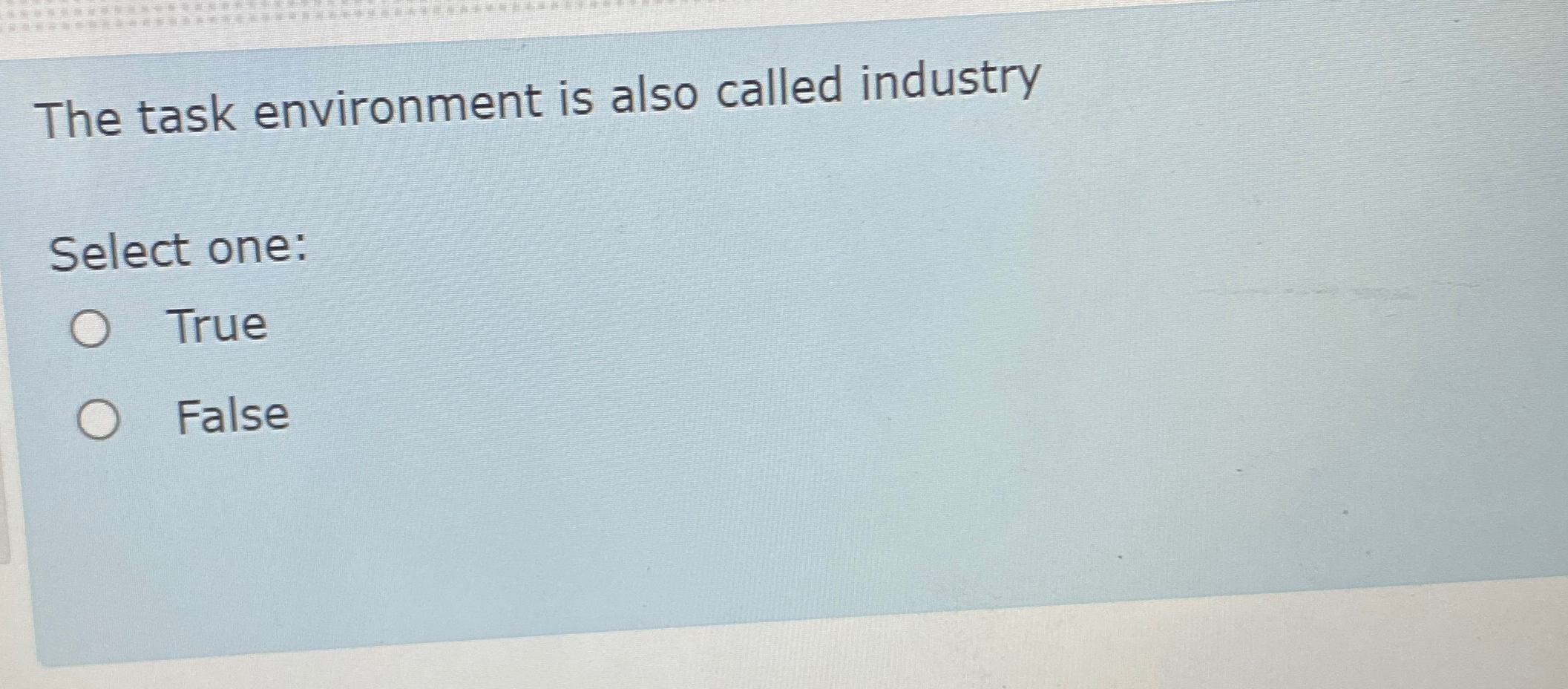 Solved The task environment is also called industrySelect | Chegg.com