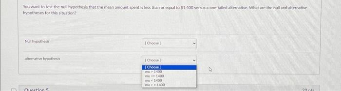 Solved You want to test the null hypothesis that tive mean | Chegg.com
