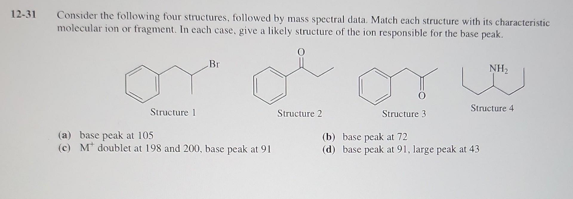Solved 12-31 Consider the following four structures, | Chegg.com