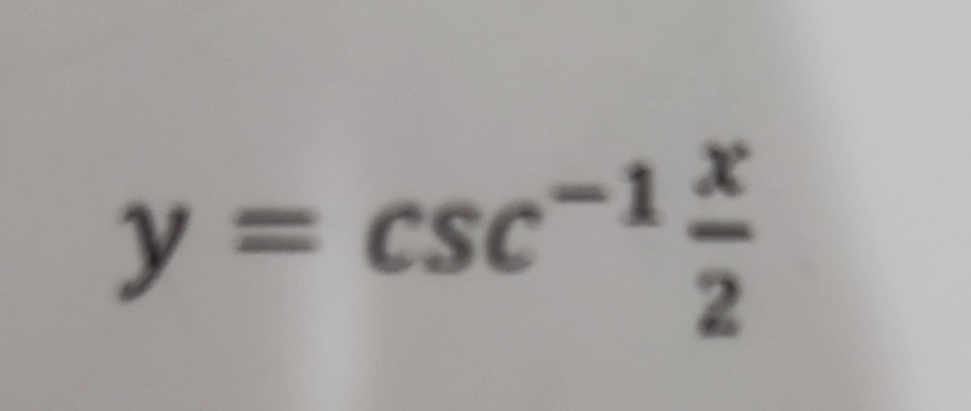 Solved Find the derivative.y=csc-1(x2) | Chegg.com