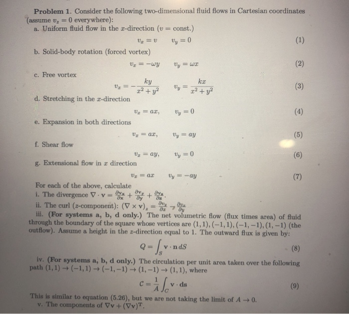 Solved Problem 1. Consider the following two-dimensional | Chegg.com