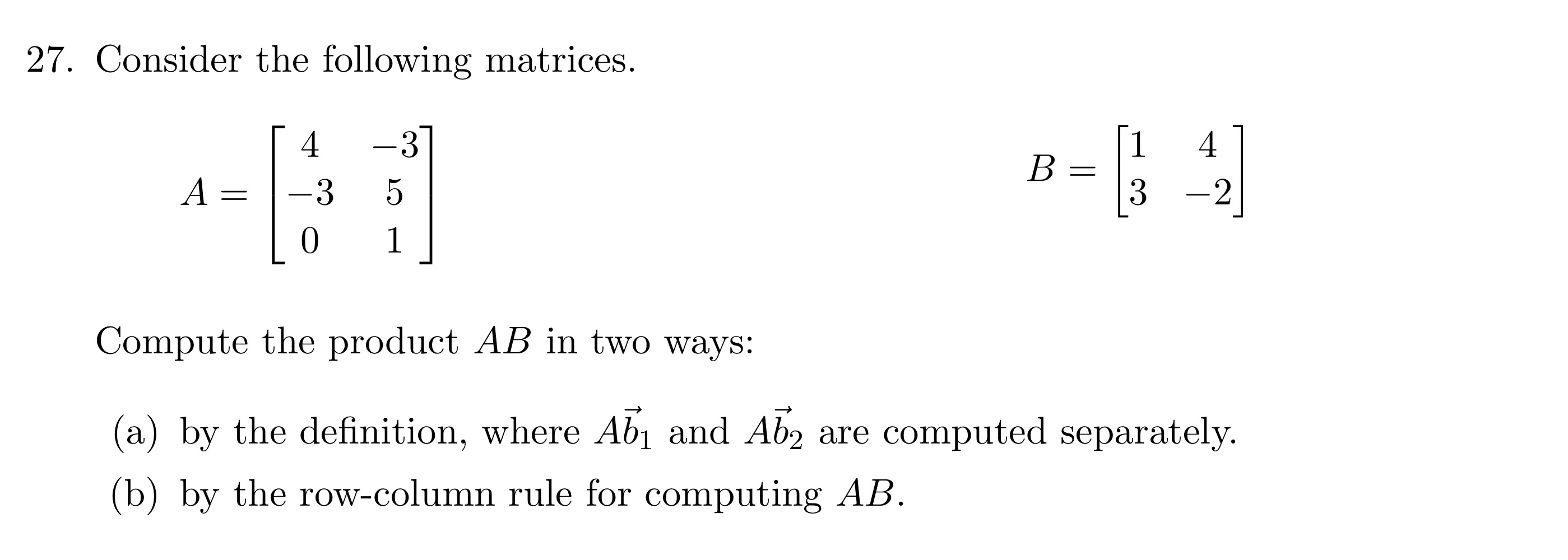 Solved Consider the following | Chegg.com