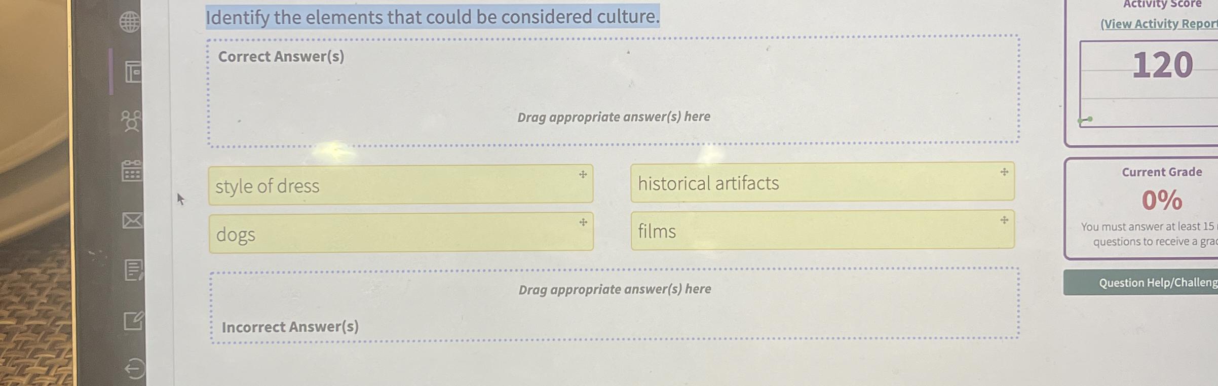 Solved Identify the elements that could be considered | Chegg.com