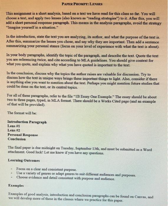  How To Start An Essay In Mla Format Summarizing MLA 2022 10 28