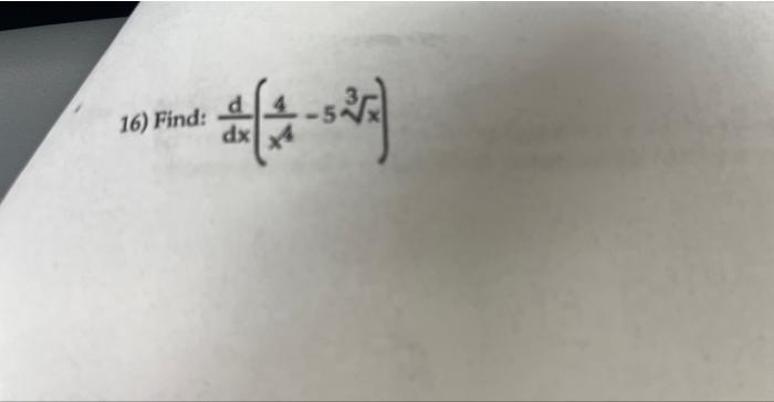 Solved dxd(x44−53x) | Chegg.com