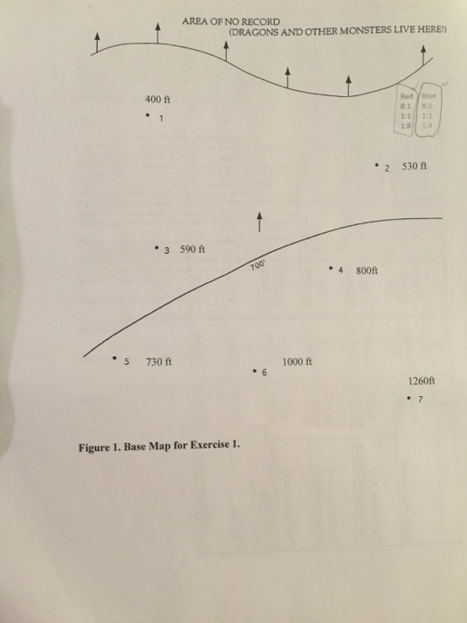 EXERCISE - LITHOFACIES AND ISOPACH MAPS Given: es, | Chegg.com