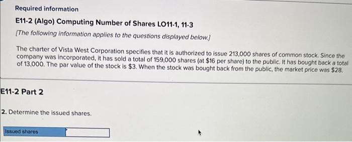 Solved determine the authorized shares and also determine | Chegg.com