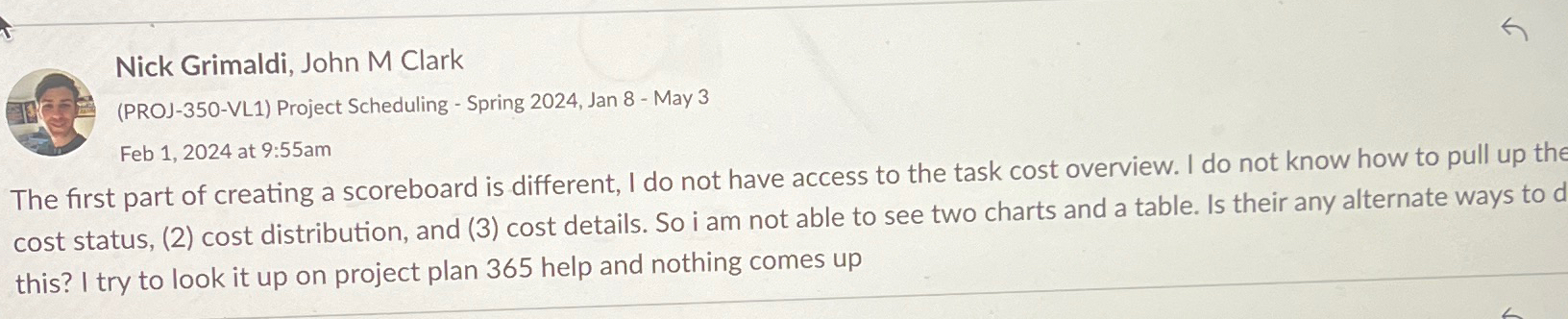 Solved Nick Grimaldi, John M Clark(PROJ-350-VL1) ﻿Project | Chegg.com