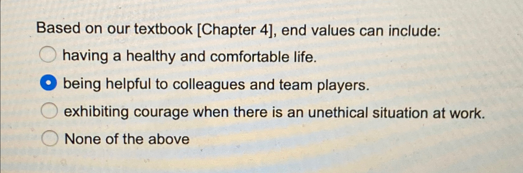 Solved Based on our textbook [Chapter 4], ﻿end values can | Chegg.com