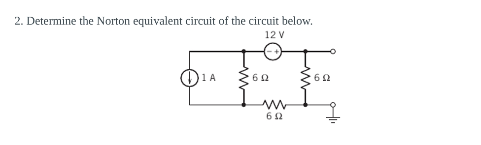 Solved Determine the Norton equivalent circuit of the | Chegg.com