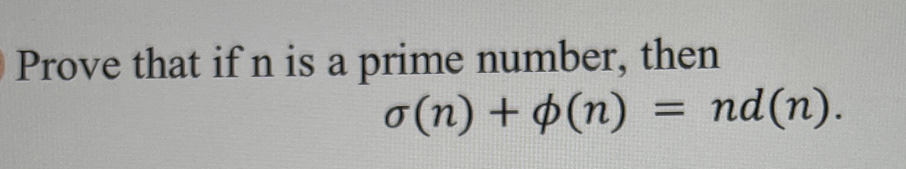 Solved Prove that if n is a prime number, | Chegg.com