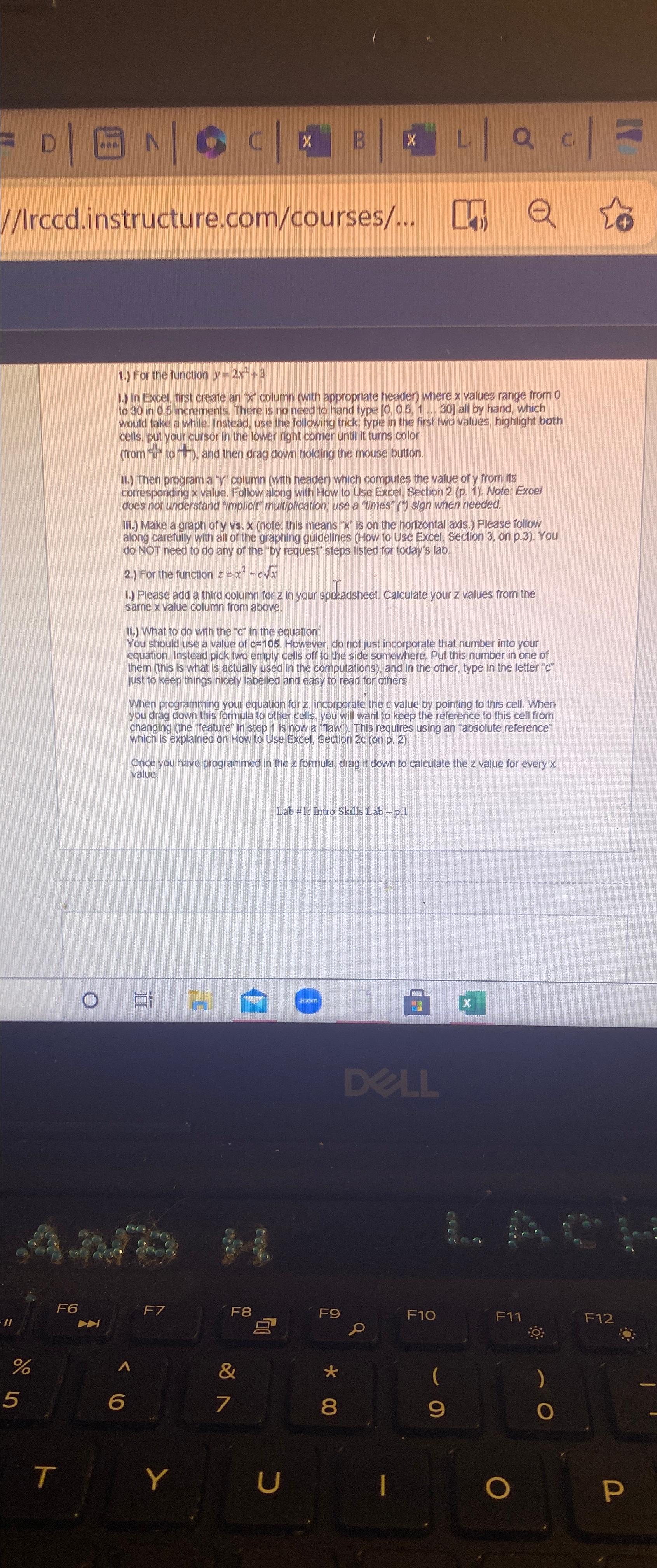 Solved //Irccd.instructure.com/courses/...1.) ﻿For the | Chegg.com