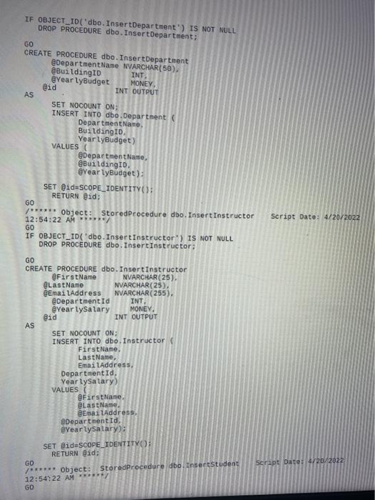 Solved CIS-254 Database Programming Final Project - Part I | Chegg.com