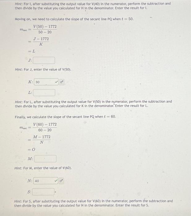 Solved Hint: For C, after substituting the output value for | Chegg.com