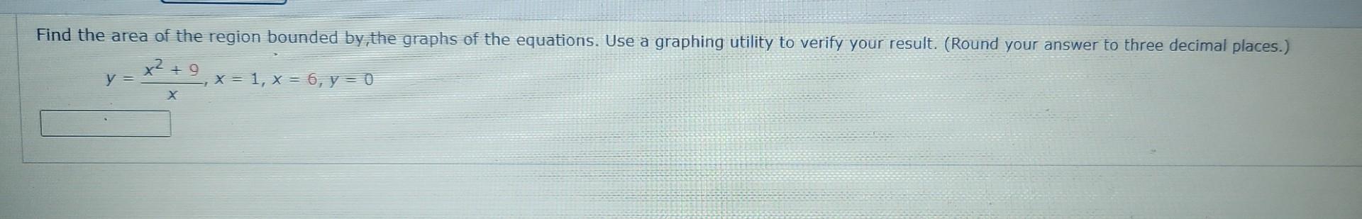 Solved Find the area of the region bounded by, the graphs of | Chegg.com