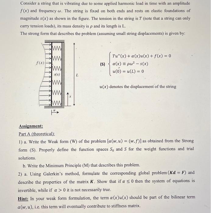 Solved Consider a string that is vibrating due to some | Chegg.com