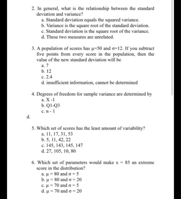 Solved 2 In General What Is The Relationship Between The