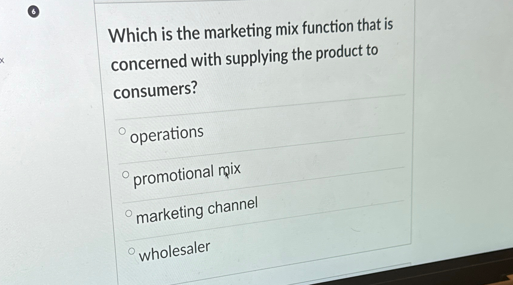 Solved Which is the marketing mix function that is concerned | Chegg.com