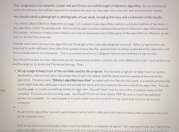 Solved Your assignment is to complete a paper and pencil | Chegg.com