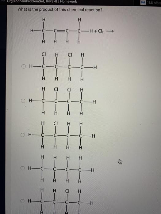 Solved OrgBiochem Problemset, IHPS-8 Homework | 11.В. Alker | Chegg.com Solved OrgBiochem Problemset, IHPS-8 Homework | 11.В. Alker | Chegg.com