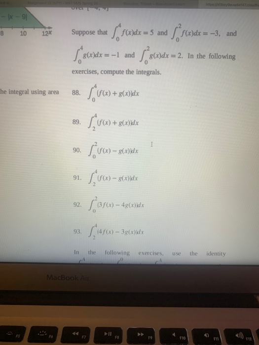Solved exerc 88. In the following exercises, evaluate the | Chegg.com