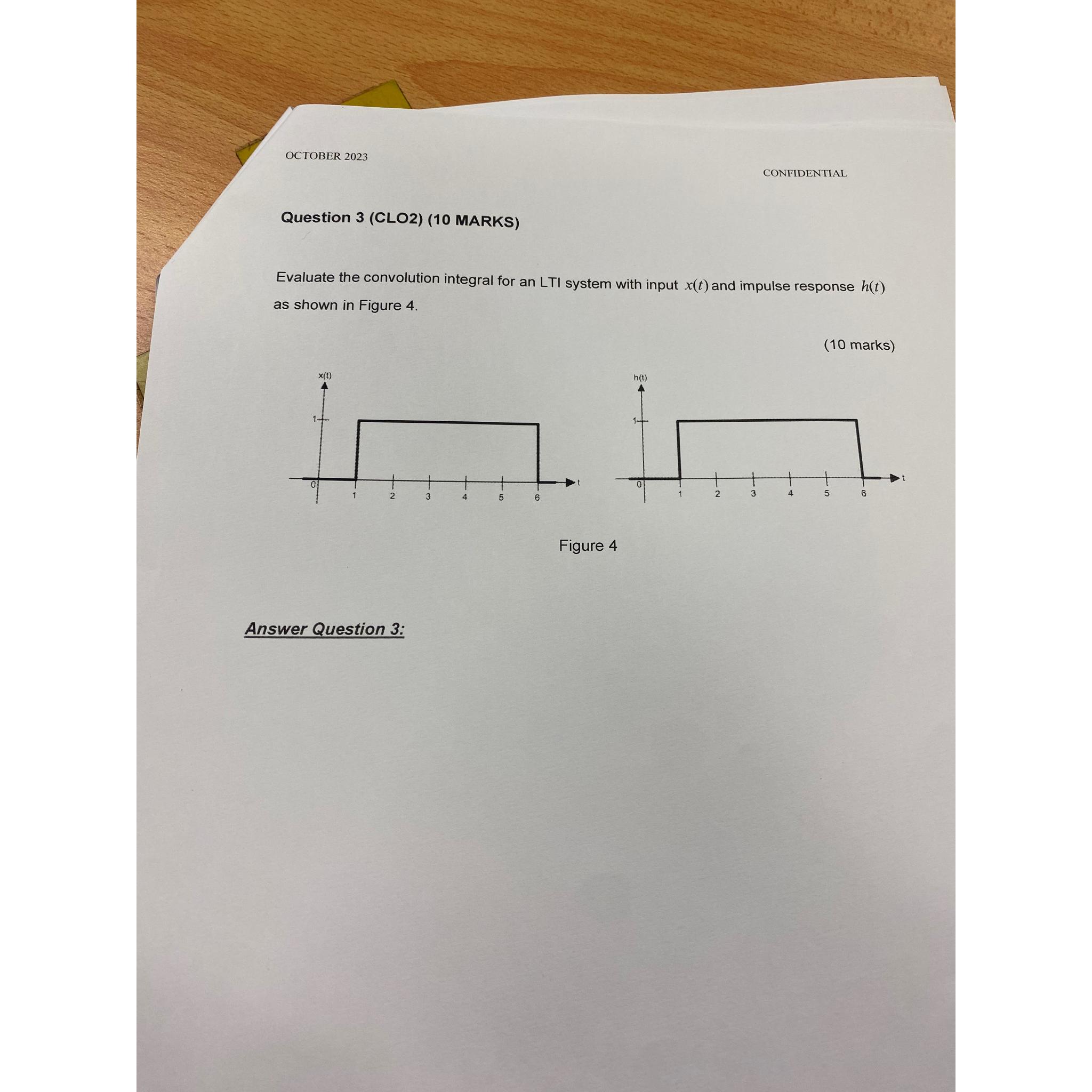 Solved OCTOBER 2023CONFIDENTIALQuestion 3 (CLO2) (10 | Chegg.com