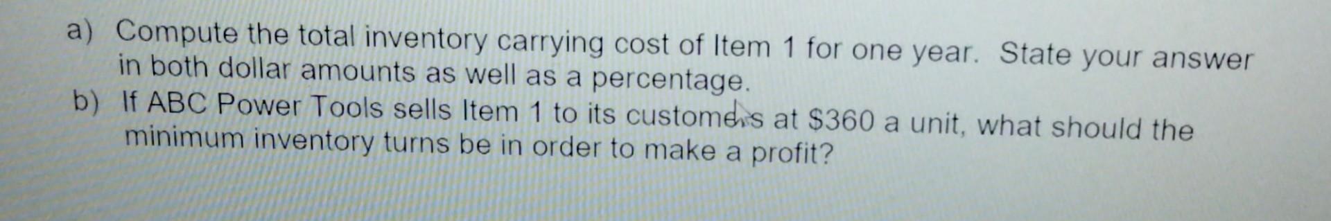 Solved 3. Assume that ABC Power Tools assembles industrial | Chegg.com