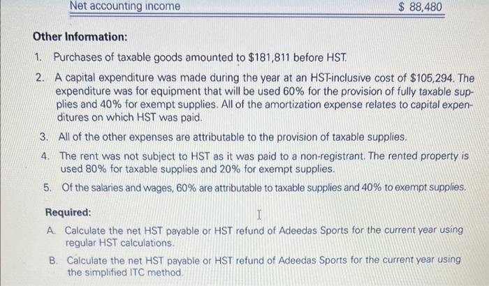 AP 21-10 (Regular and Simplified HST Returns) Adeedas | Chegg.com