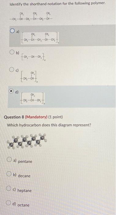 Solved Identify the shorthand notation for the following | Chegg.com