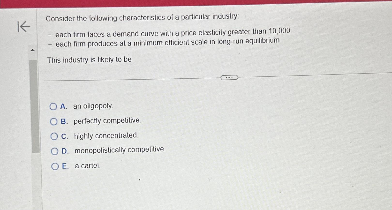 Solved Consider the following characteristics of a | Chegg.com