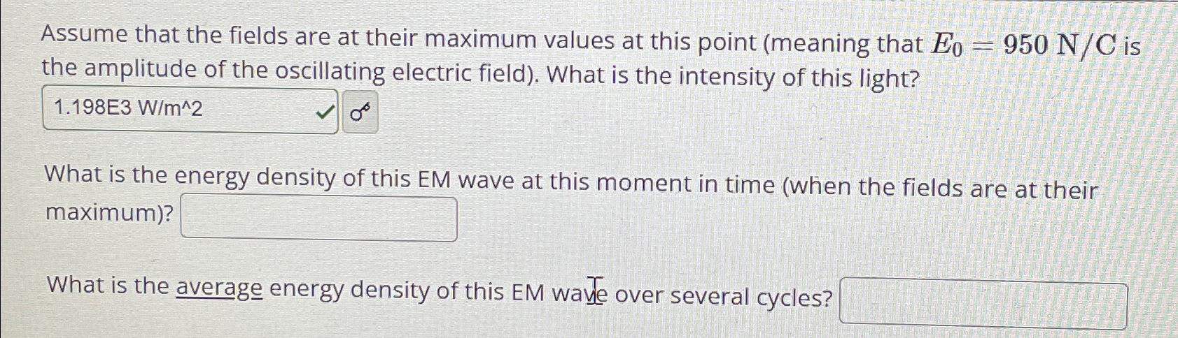 Solved Assume that the fields are at their maximum values at | Chegg.com
