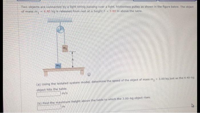 Solved MY NOTES ASK YOUR TEACHER A 1.60-kg object is held | Chegg.com