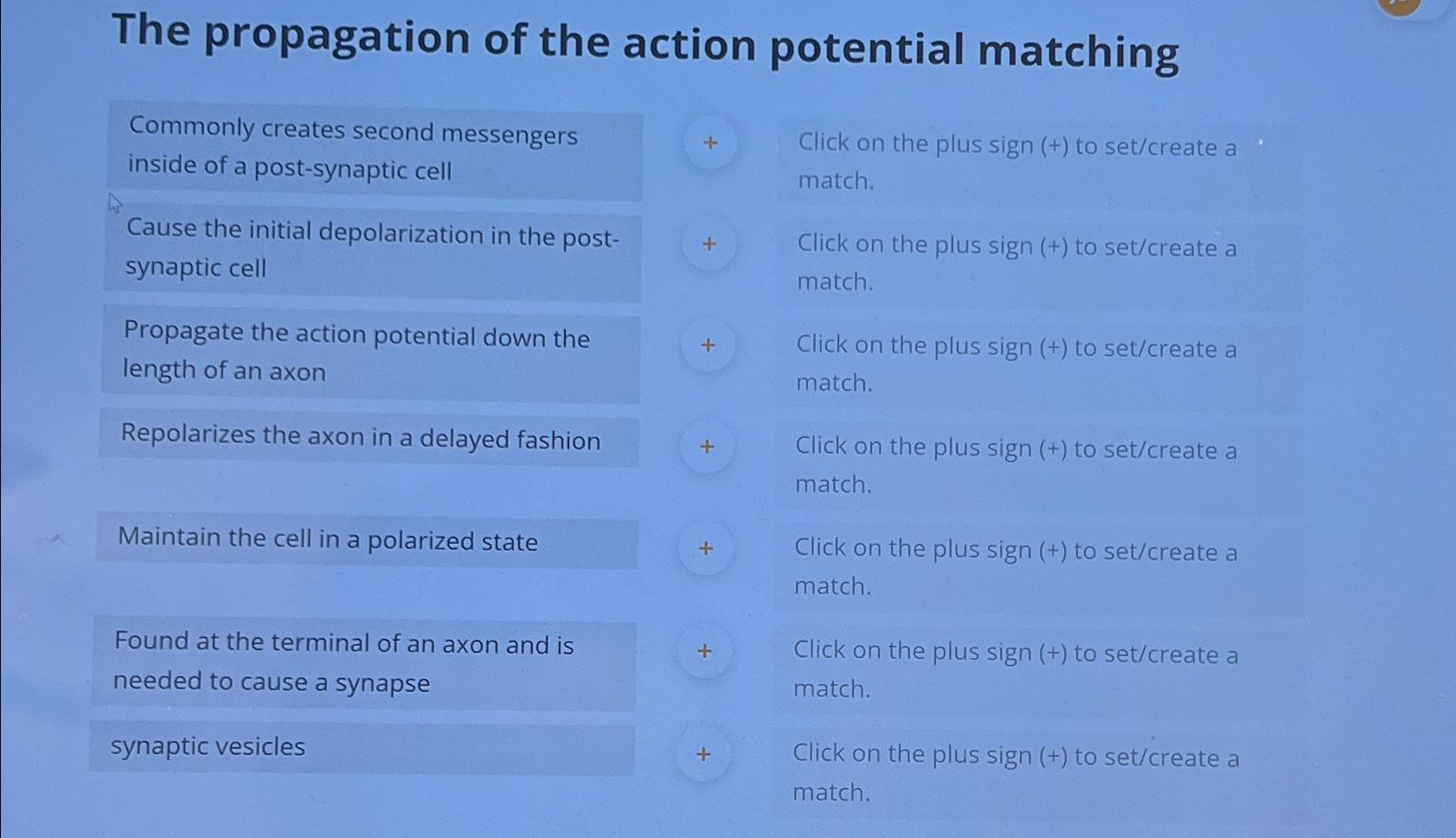 Solved The propagation of the action potential | Chegg.com