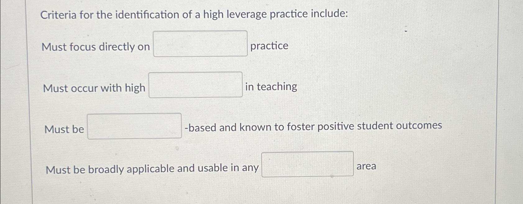 Solved Criteria for the identification of a high leverage | Chegg.com
