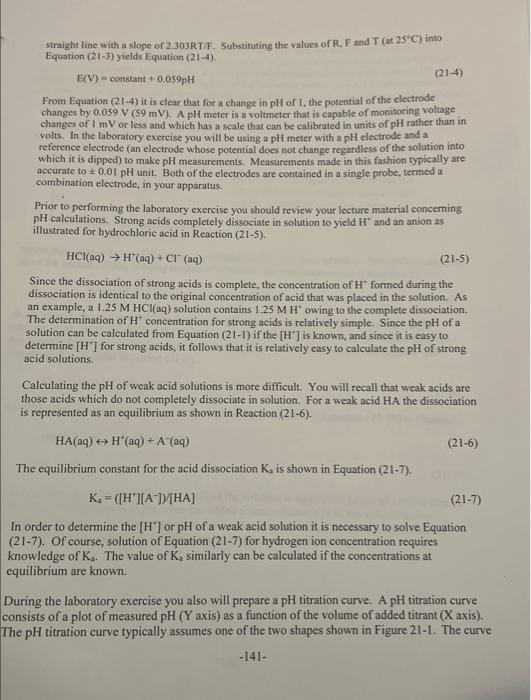pH Measurement and pH Titration Curve Report Sheet | Chegg.com