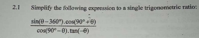 Solved 2.1 ﻿Simplify the following expression to a single | Chegg.com