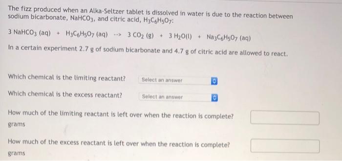 Solved Limiting reactant. Solid lithium hydroxide is used in | Chegg.com