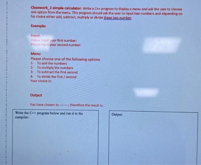 Solved Classwork_3 Number of days is a month: Write a CH | Chegg.com