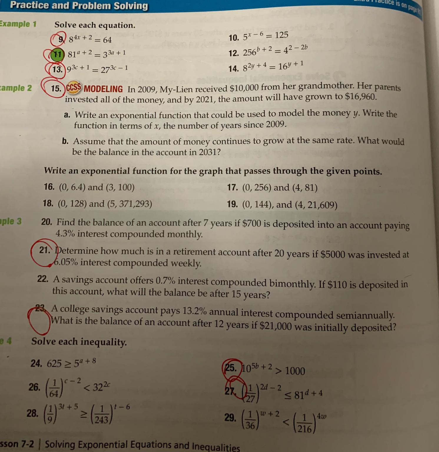 Solved Practice and Problem SolvingExample 1 ﻿Solve each | Chegg.com